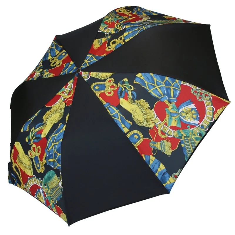 French umbrella - Automatic folding umbrella with black mill and royal ...